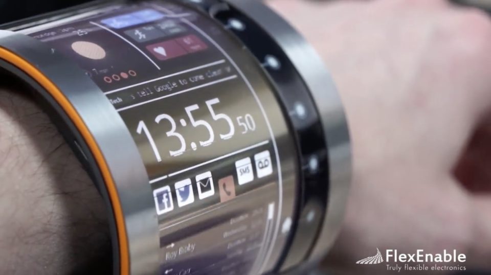 紙のように軽く折り曲げられる新世代ディスプレイ「Flexible OLCD」（bouncy）