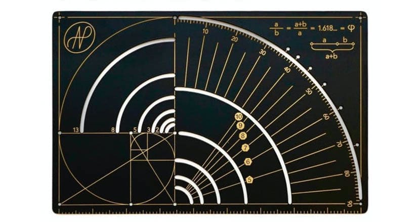 黄金比を簡単に表現できる多機能文房具「Phi Ruler」で日々のデザインスケッチをワンランクアップさせよう（FINDERS）