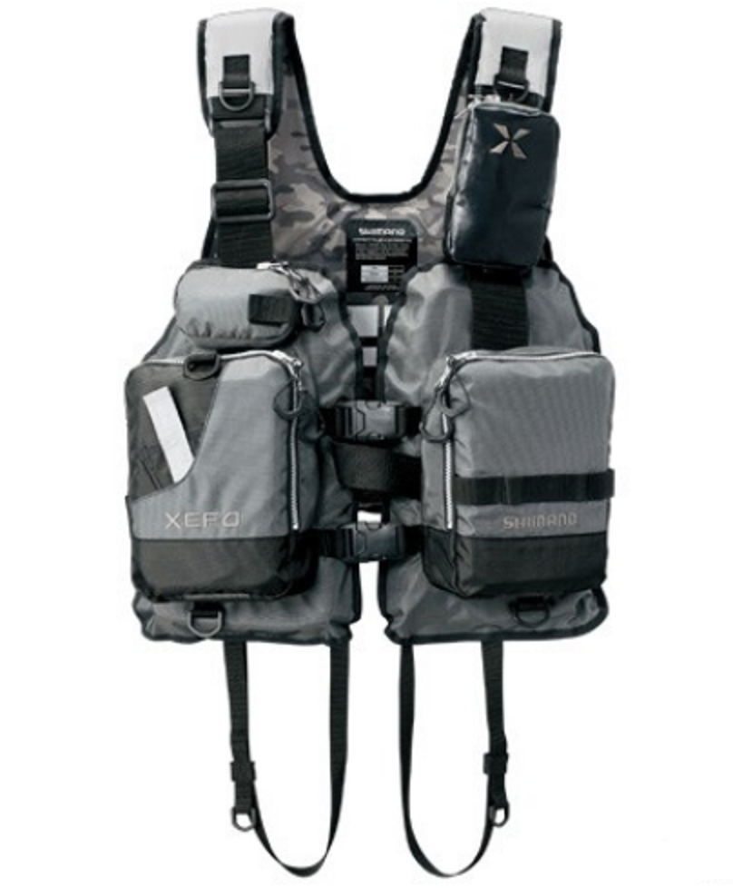 XEFOゲームベストVF-278Rは充実の基本性能が嬉しいロッドレスト付きゲームベスト！（FISHING JAPAN）