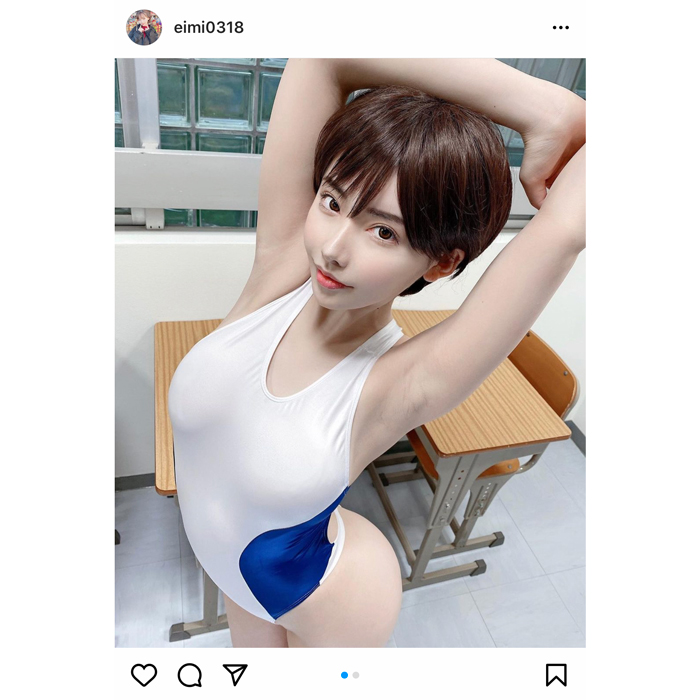 深田えいみ、競泳水着姿で圧倒的ボディラインを披露！「セクシー」「めちゃくちゃ可愛い」（wwsチャンネル）